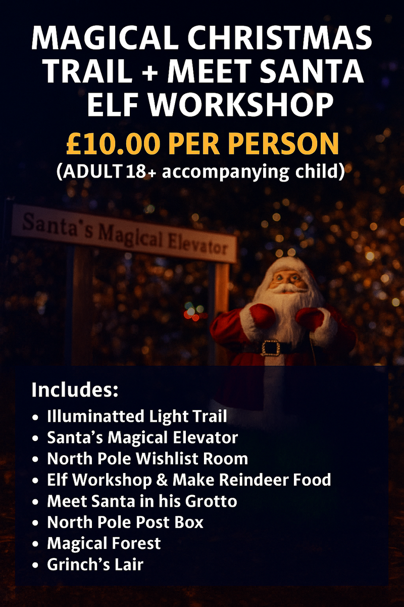 Magical Christmas Trail + Meet Santa + Elf Workshop (ADULT 18+ Accompa ...